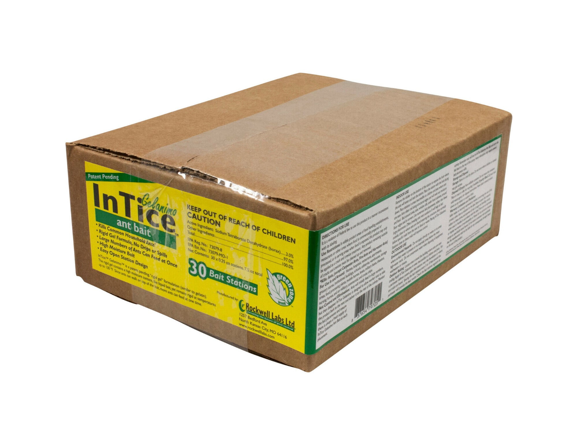 InTice Gelanimo Ant Gel Bait Stations - 1 Box (30 x 0.25 oz Pre-Baited ...
