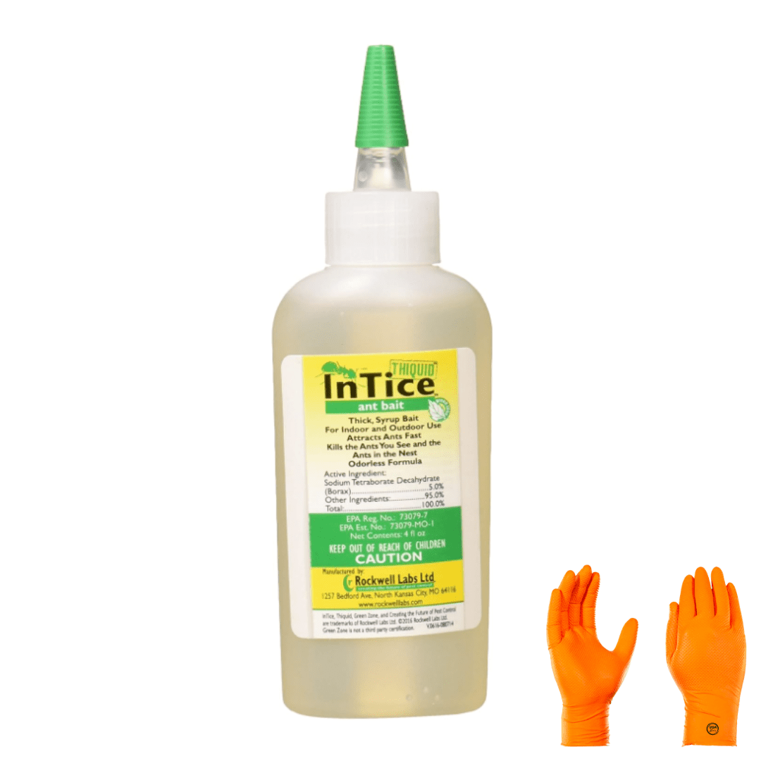 InTice Thiquid Ant Bait, 4 Ounce with 8 USA Supply Bait Trays. Get rid ...