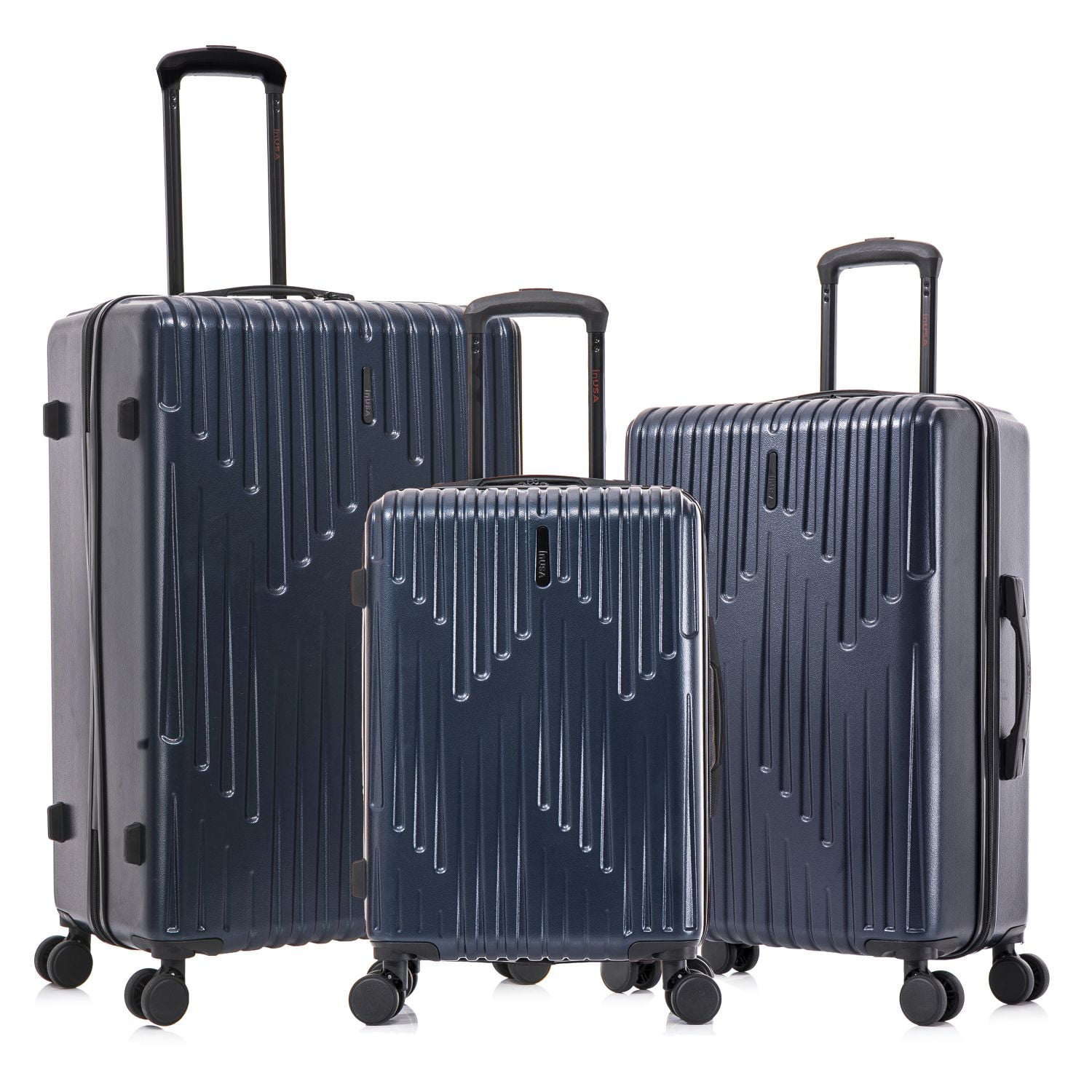 InUSA DRIP 3-Piece Hardside Luggage Sets with Spinner Wheels, Handle ...