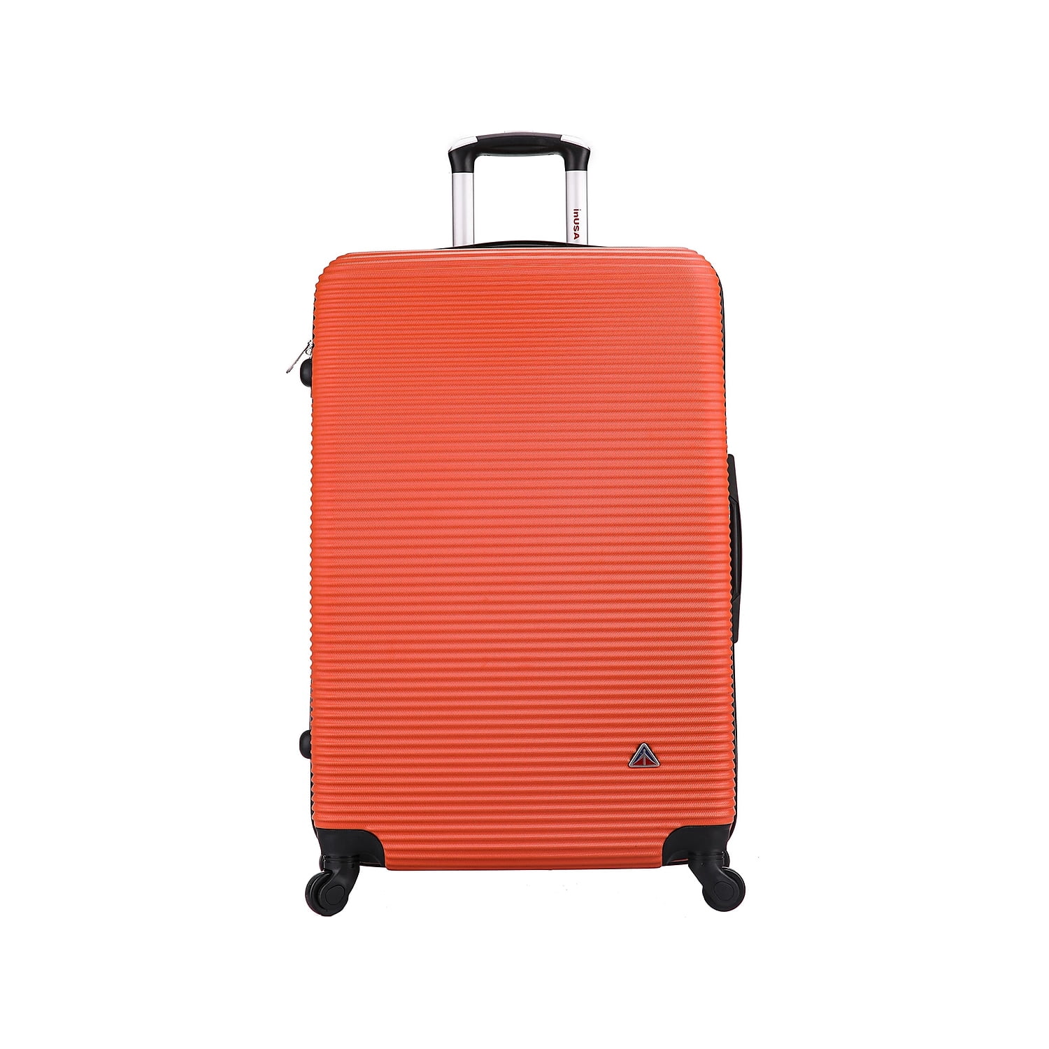 InUSA Royal Large Plastic 4-Wheel Spinner Luggage Orange (IUROY00L-ORG ...