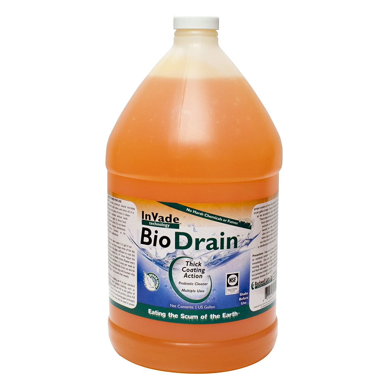 InVade Bio Drain 1 Gallon - Enzyme Cleaner for Pipe Maintenance & Odor ...