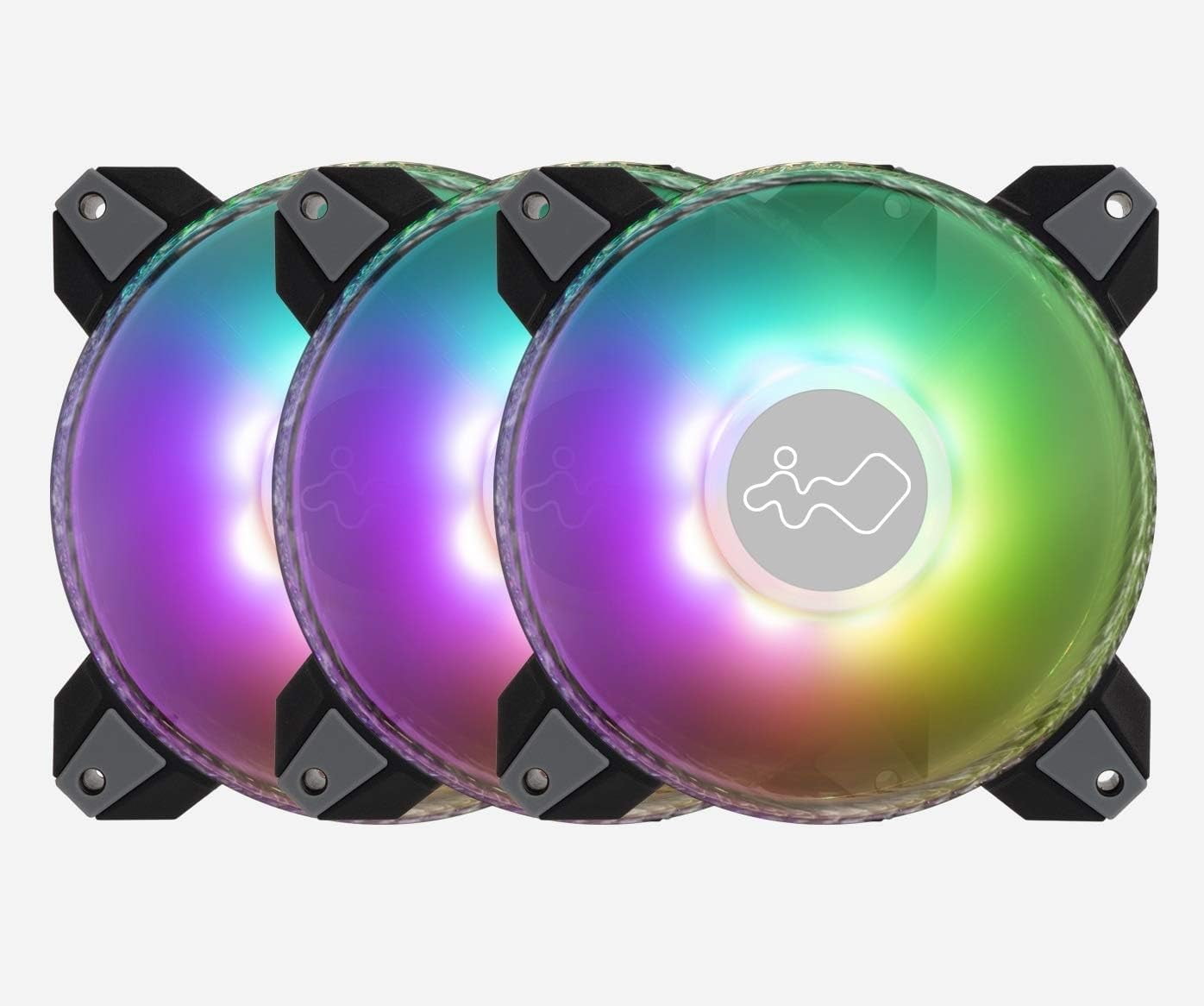 InWin Saturn 120MM Addressable RGB Triple Fan Kit (Controller Included ...