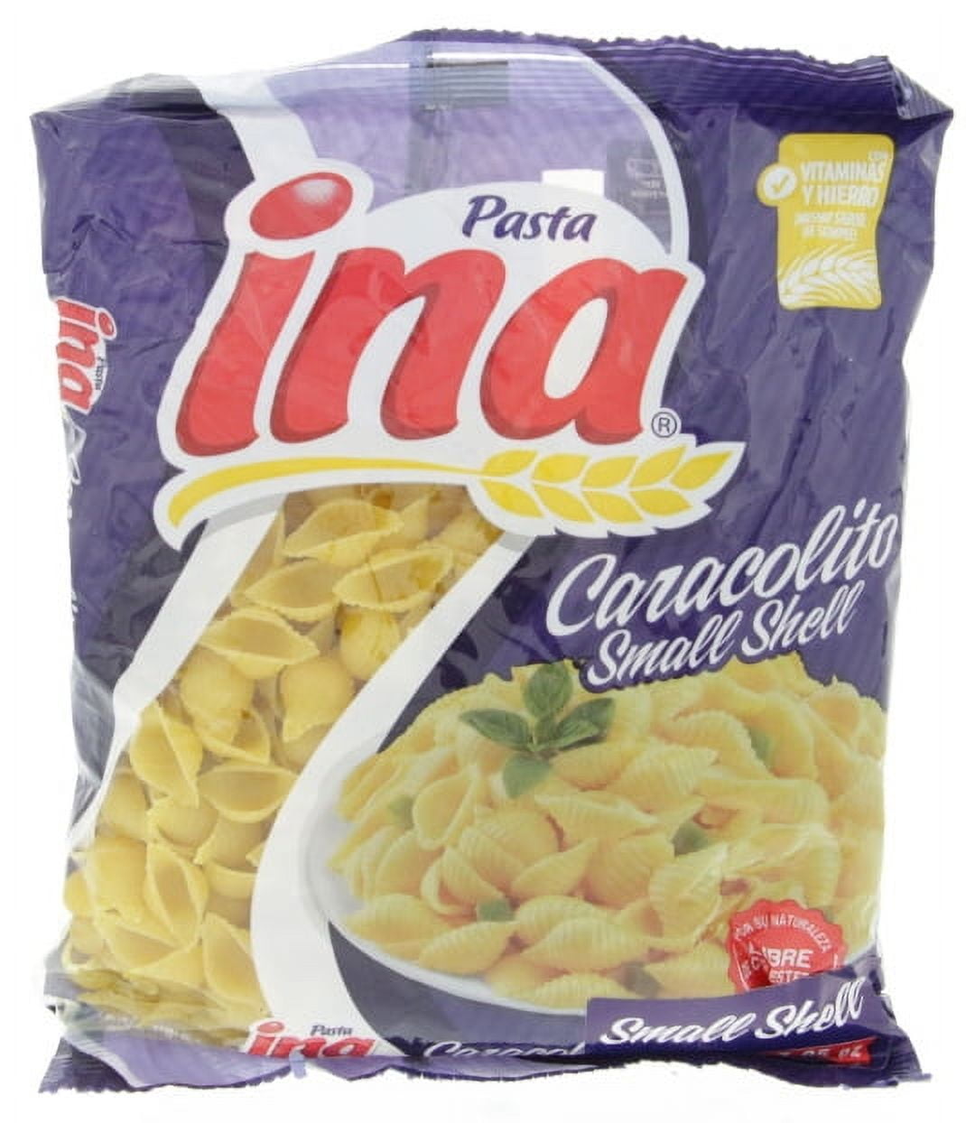Ina Small Shell Noodles 7oz - Caracolitos (Pack of 20) - Walmart.com