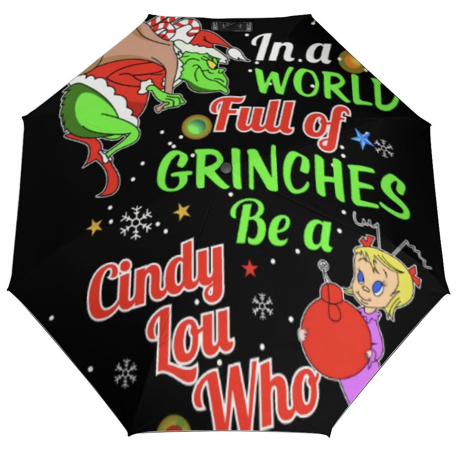 Ina WORLD Full of GRINCHES Be A Cindy Umbrella,Travel Umbrella Mini ...