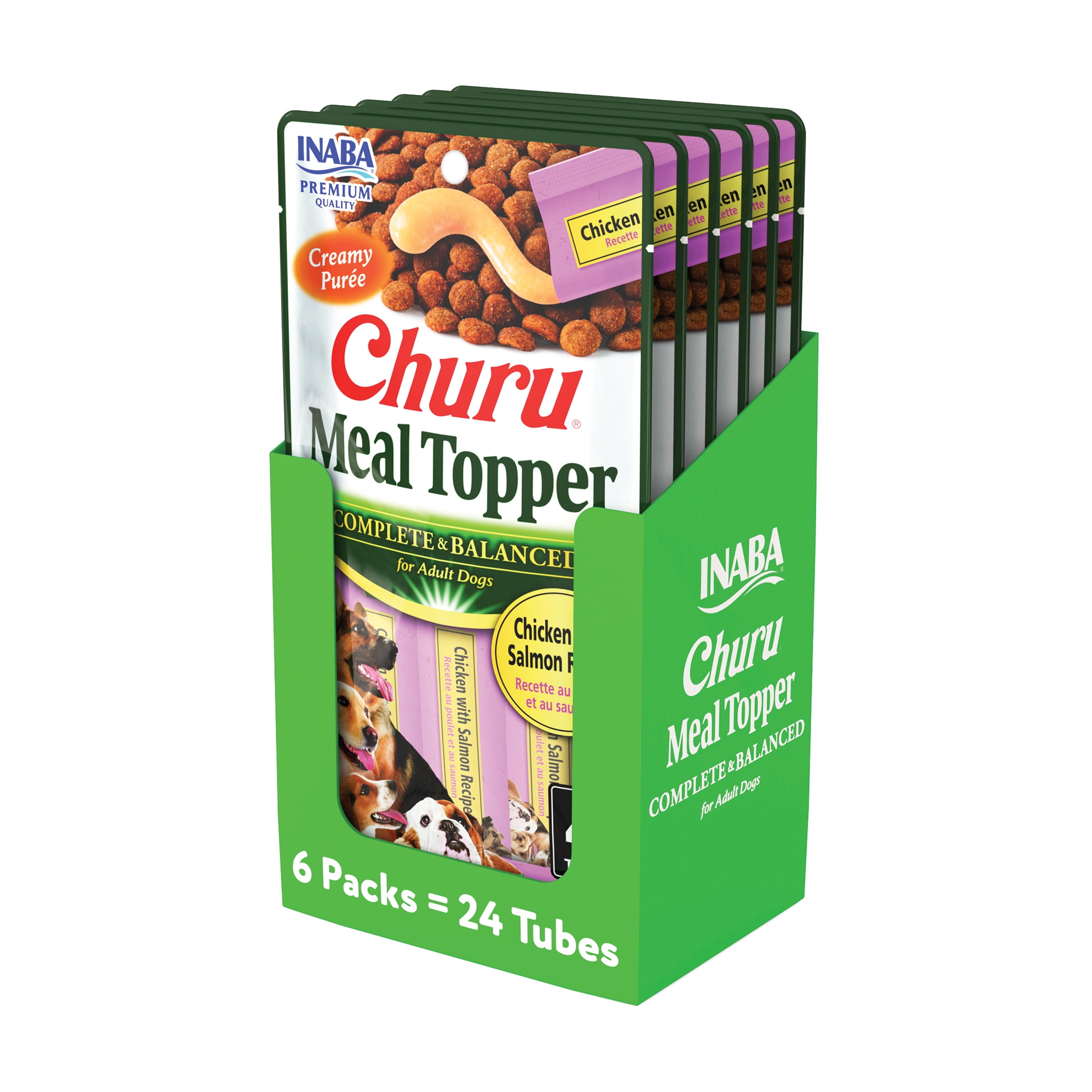 Inaba Churu Meal Topper D 2oz./6 Chicken Salmon - Walmart.com