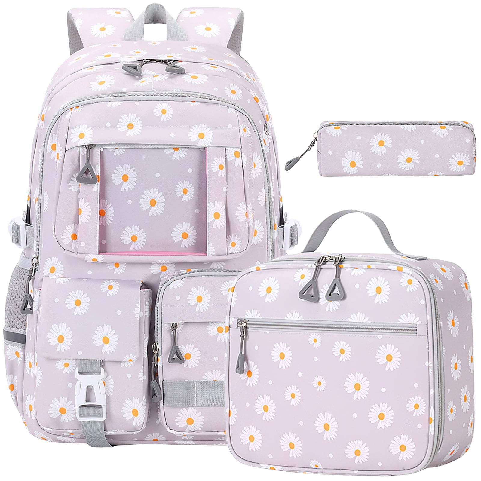 Inadays School Backpacks for Teens 3PCS Set Middle School Bookbag ...