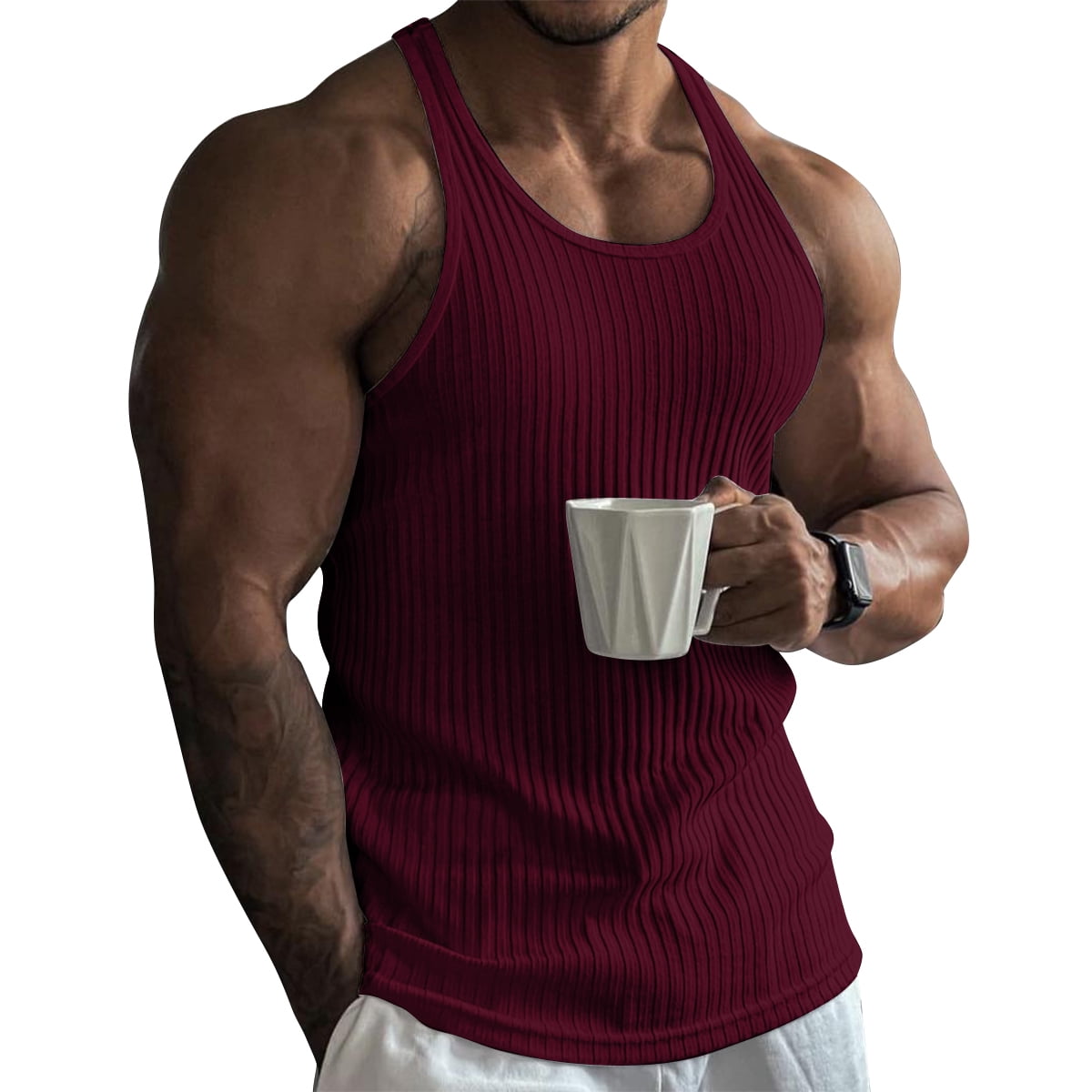 Inadays Men's Workout Tank Top Gym Fitness Athletic Shirts Quick Dry ...