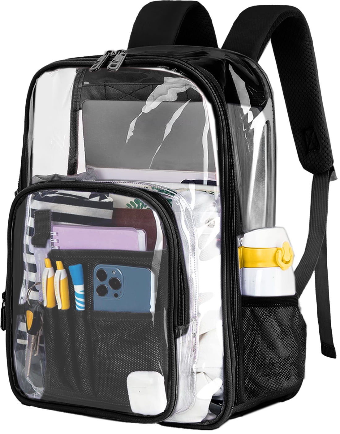 Inadays Waterproof Clear Backpack, Heavy Duty with Reinforced Strap ...