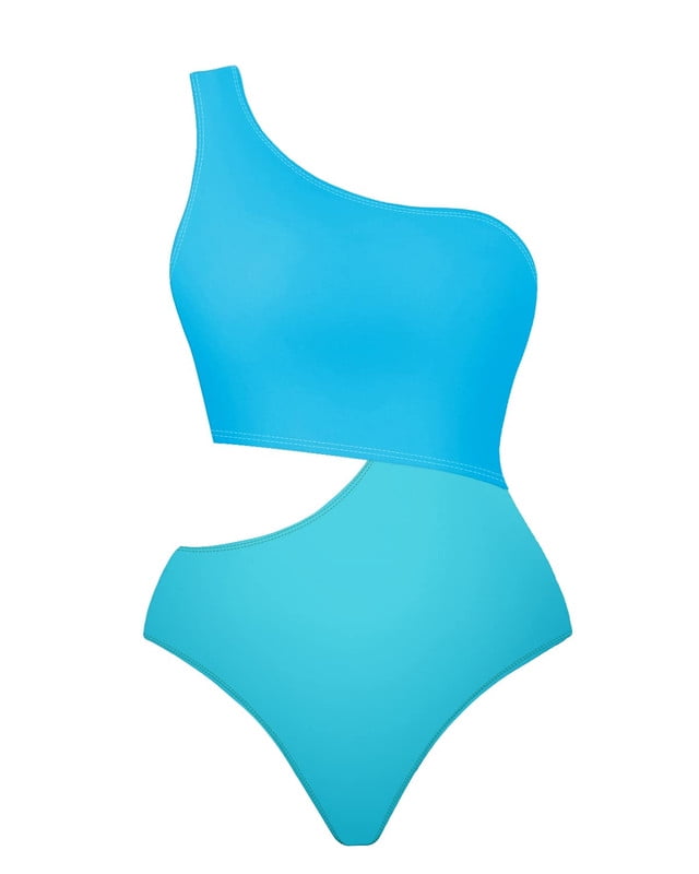 Inadays Women's One Piece Swimsuits One Shoulder Bathing Suits ...