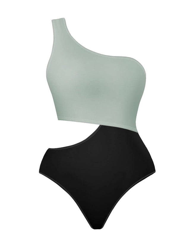 Inadays Women's One Piece Swimsuits One Shoulder Bathing Suits ...