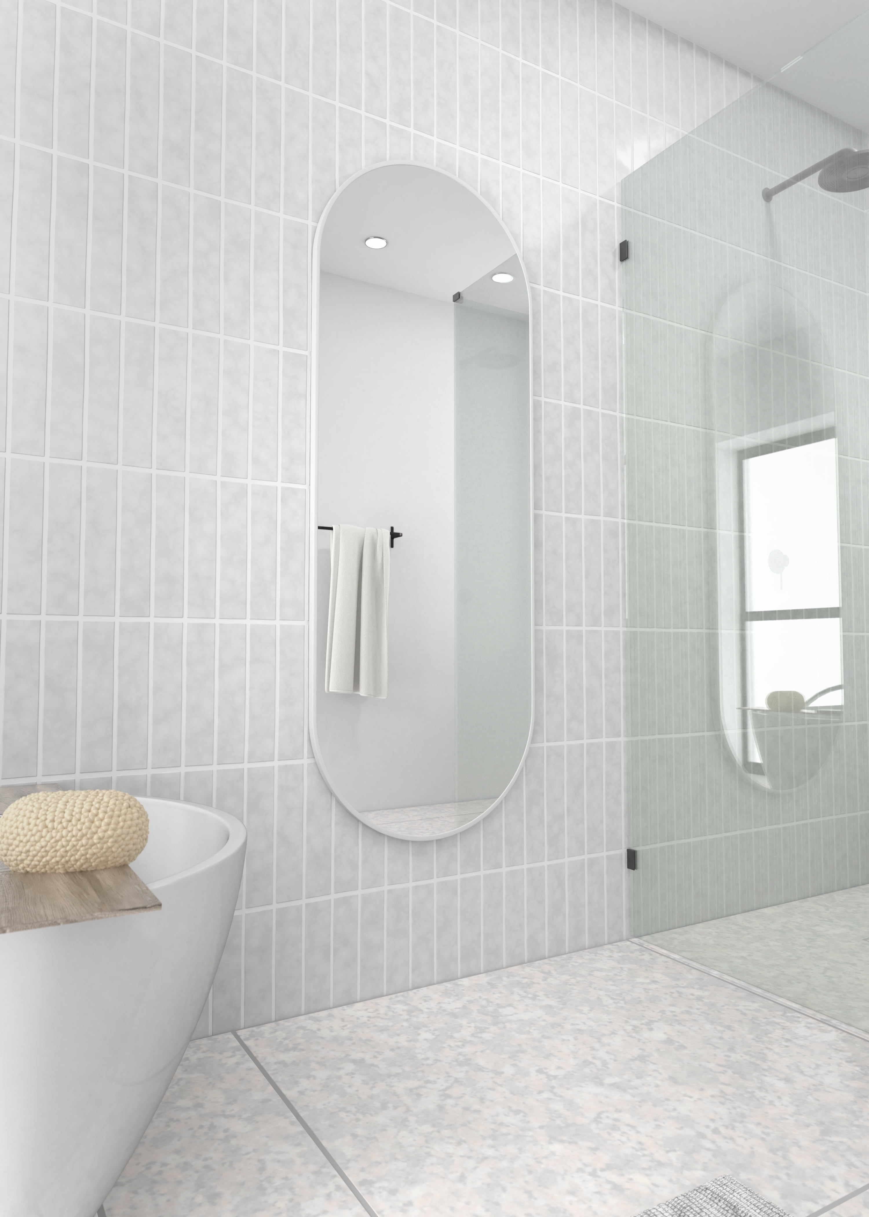 Inara 60 in. x 22 in. Pill Mirror - Walmart.com