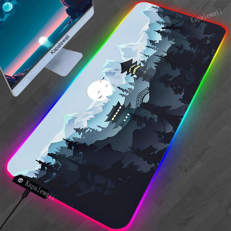 Inari Torii RGB Gaming Mouse Pad LED Backlit Deskpad Keyboard Desk Mat ...