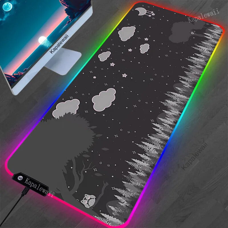 Inari Torii RGB Gaming Mouse Pad LED Backlit Deskpad Keyboard Desk Mat ...