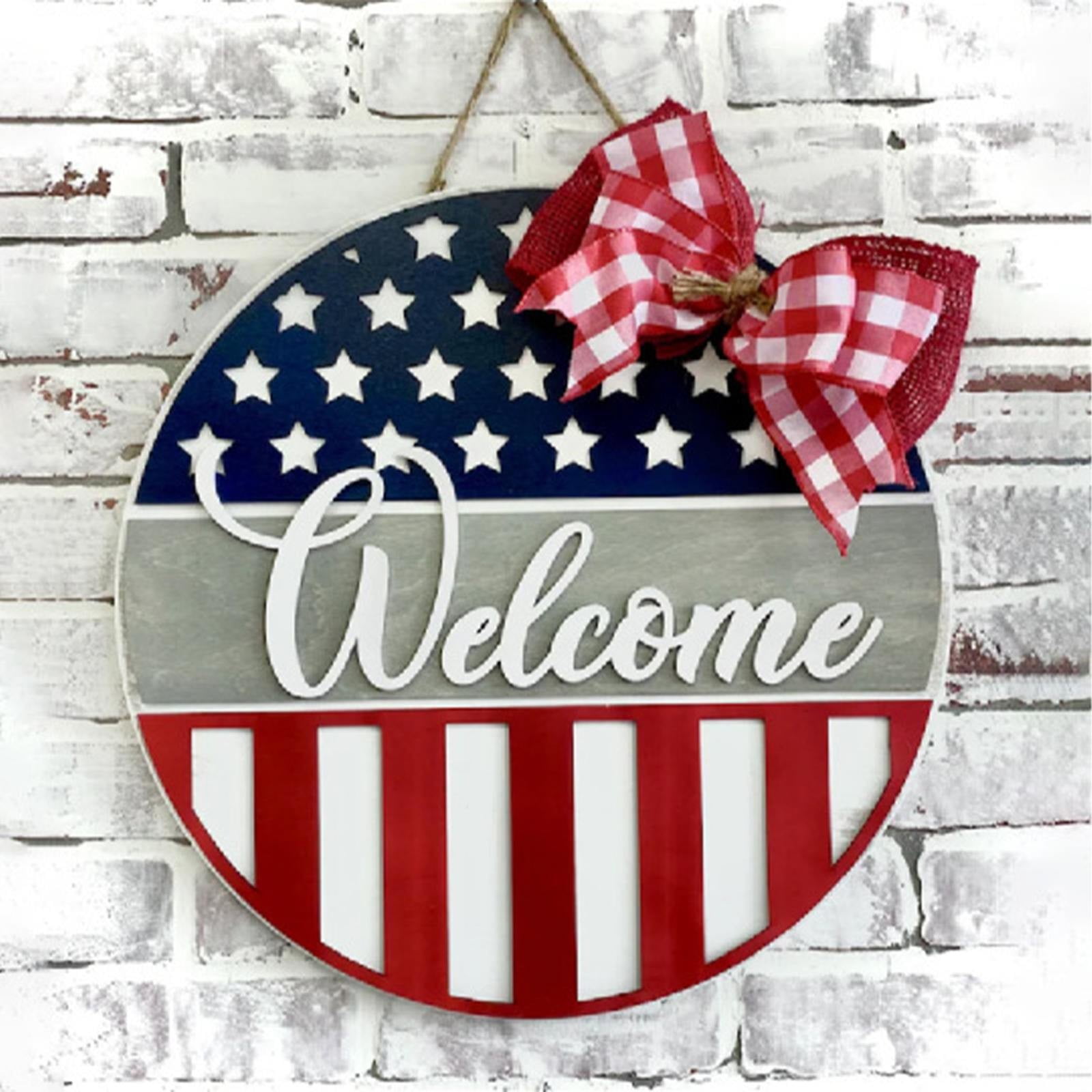 Inauguration Decorations Welcome Sign At The Door On July 4th ...