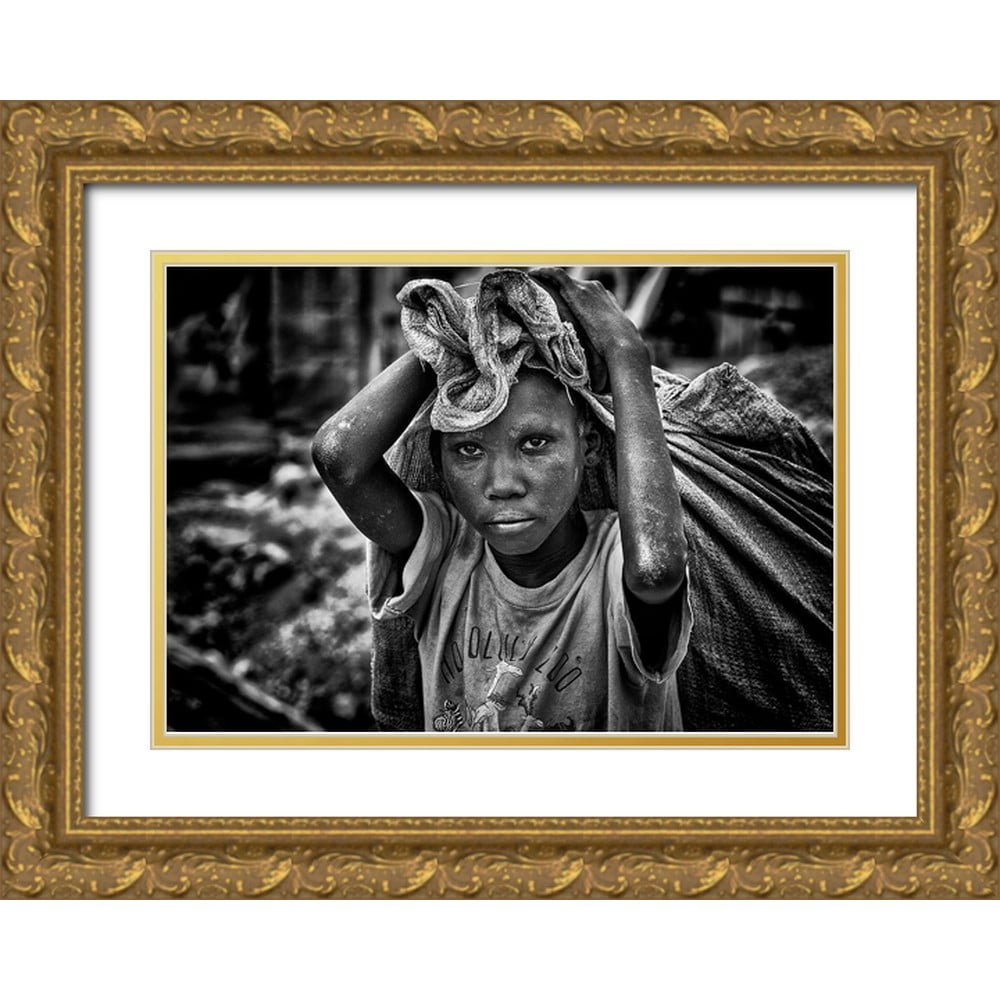 Inazio Kuesta, Joxe 14x11 Gold Ornate Wood Framed with Double Matting Museum Art Print Titled ...