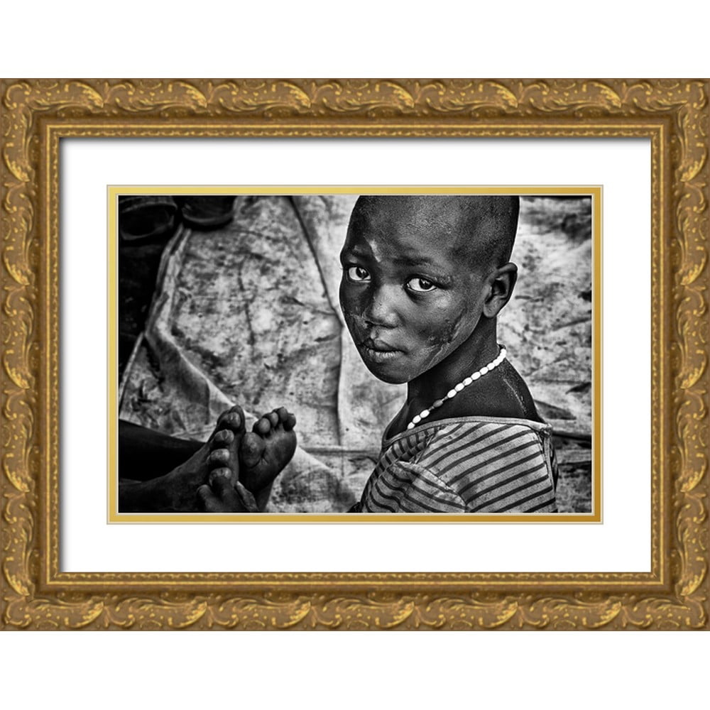 Inazio Kuesta, Joxe 14x11 Gold Ornate Wood Framed with Double Matting ...