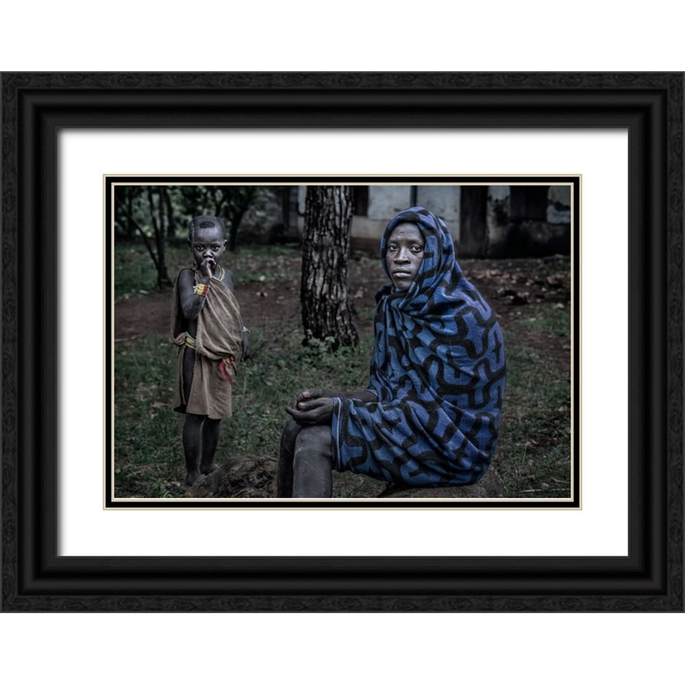 Inazio Kuesta, Joxe 24x18 Black Ornate Wood Framed with Double Matting ...