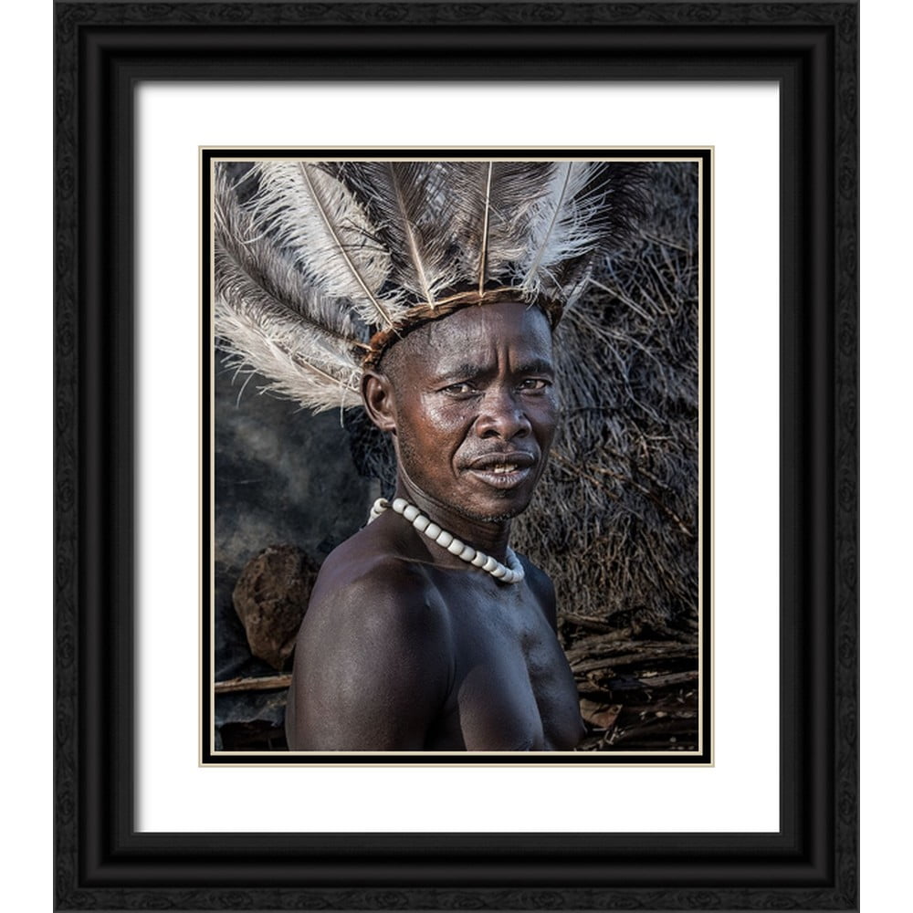 Inazio Kuesta, Joxe 26x31 Black Ornate Wood Framed with Double Matting ...