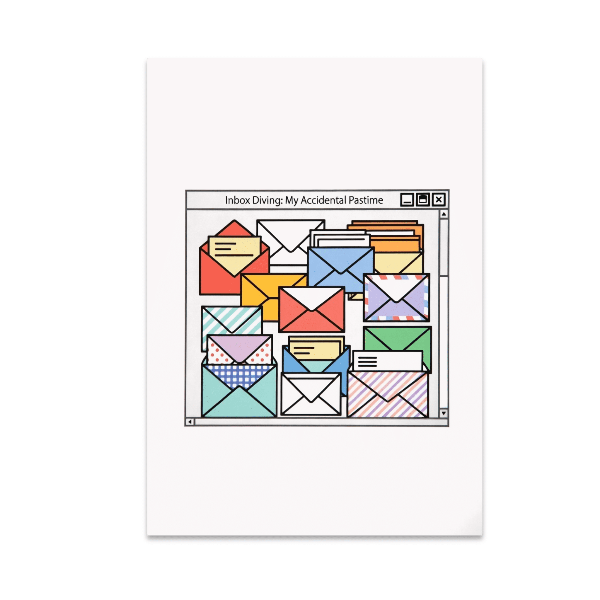Inbox Diving: My Accidental Pastime - Home Office Humor - 13x19 Poster ...