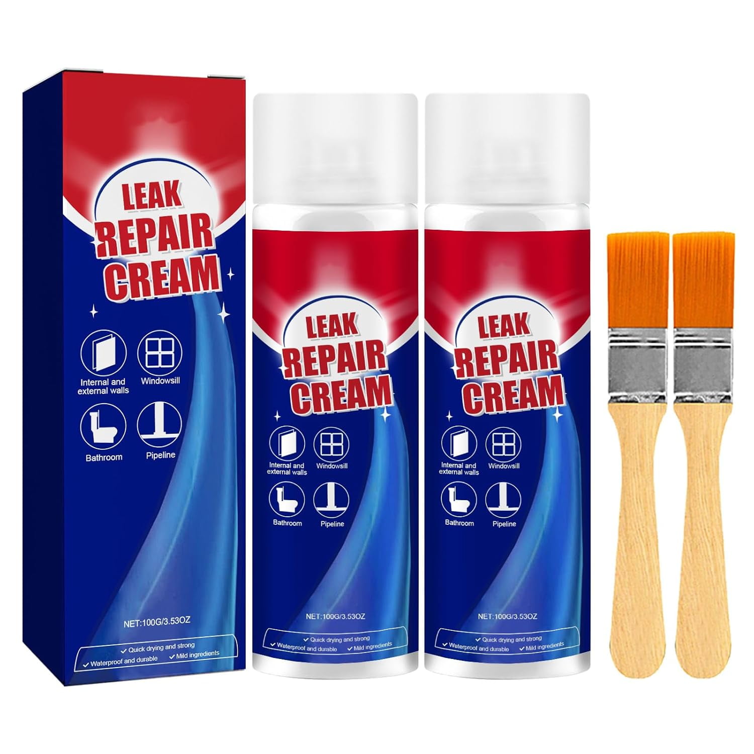 Inbuyus Leak Sealant Spray with Brush, Inbuyus Leak Repair Waterproof ...