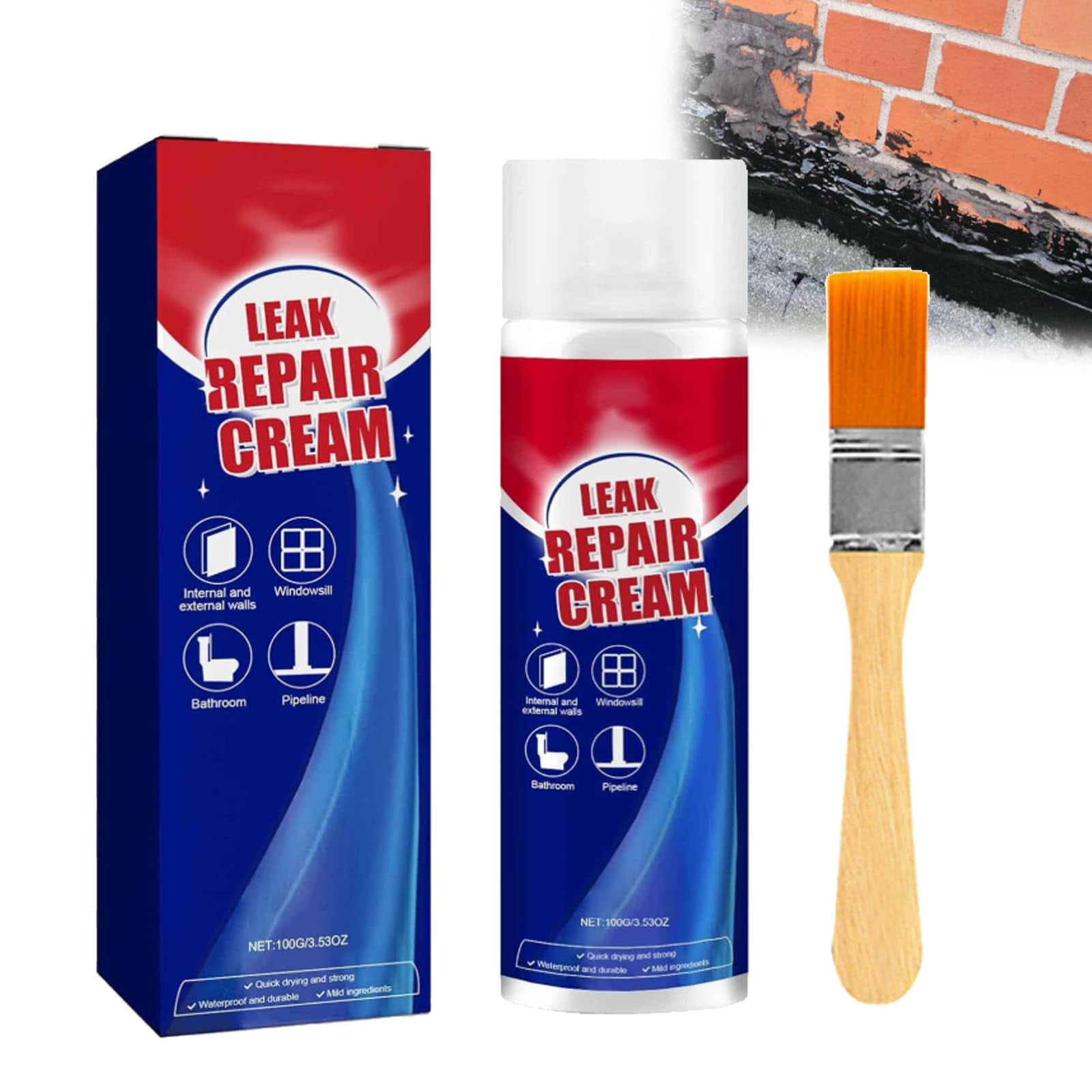 Inbuyus Leak Sealant Spray, Leak Repair Waterproof Sealant Spray, Patch ...