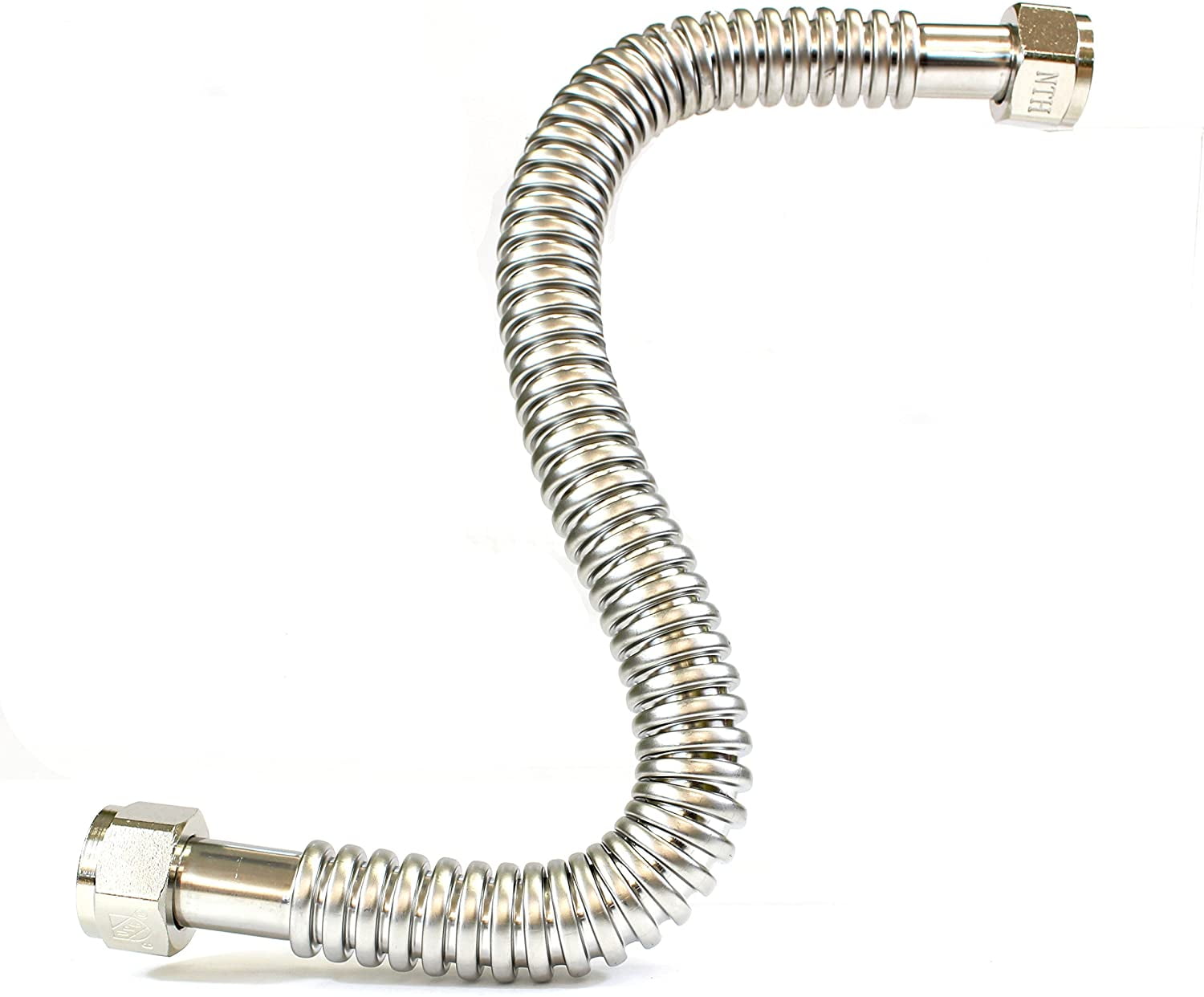 Inc 12” Corrugated Stainless Steel Flexible Water Line, 3/4” FIP X 3/4 ...