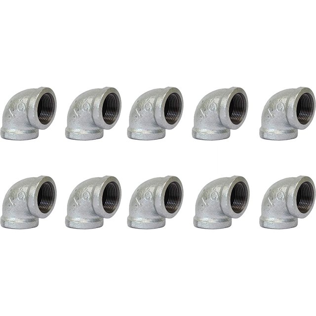 Inc Galvanized Pipe Fittings | 3/4" 90 Degree Elbow | Class 150 | For ...