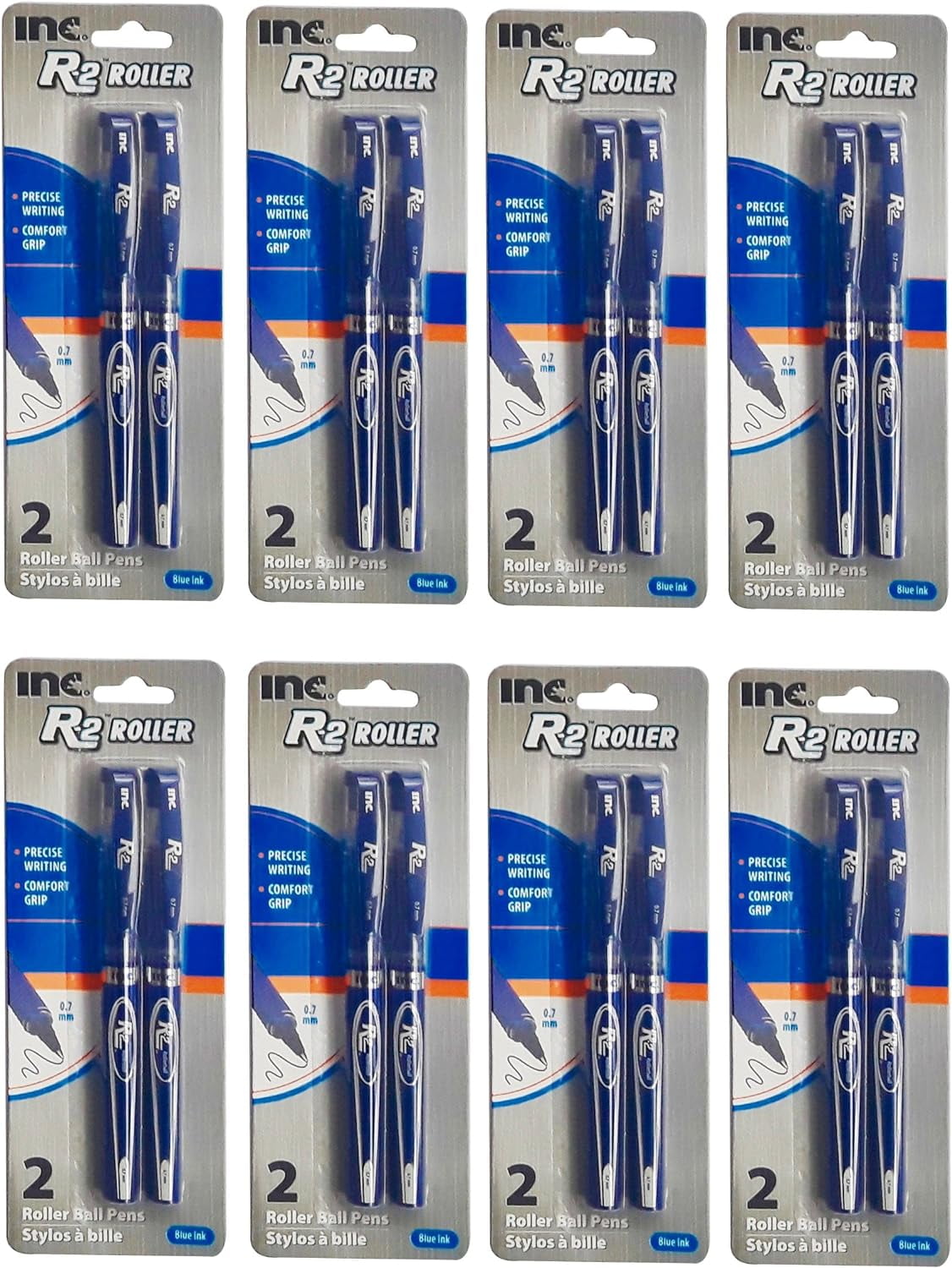 Inc. R-2 Roller Ball Pens, Blue, (8 Packs of 2 , 16 ct. ) - Walmart.com