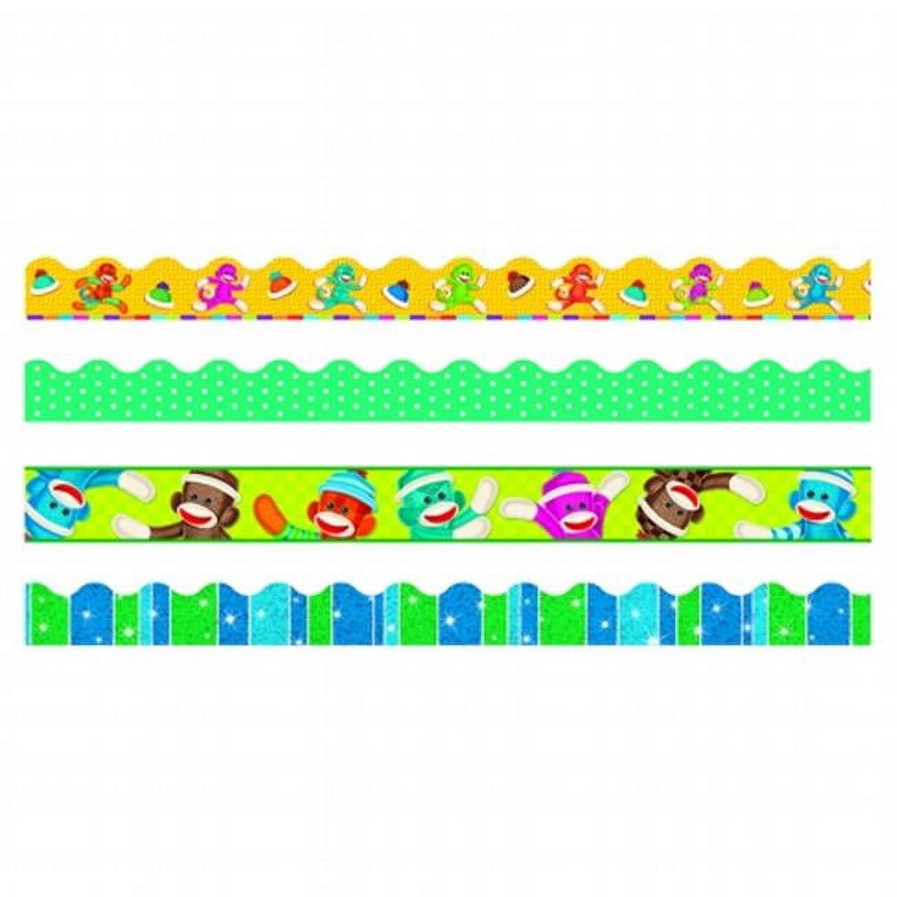 Inc. Sock Monkeys Border Variety Pack - Walmart.com