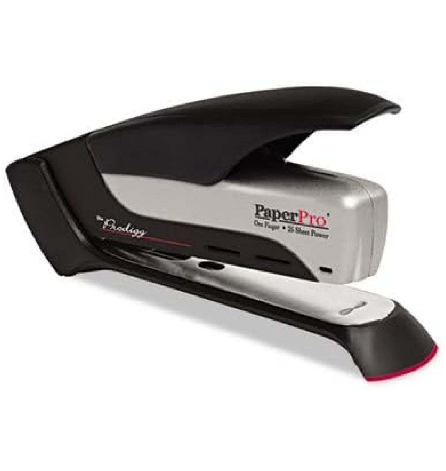 , Inc. Spring Powered Stapler,use 1/4" Staples,25Sht/,Red/Silvr ...