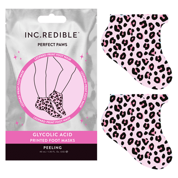INC.redible Glycolic Acid Perfect Paws Foot Mask - Walmart Business ...
