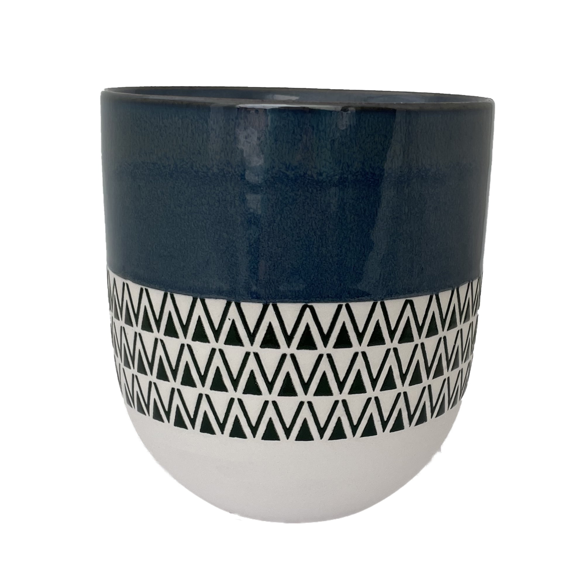 Inca Ceramic Planter - 5.25" x 6" - Space Blue - Walmart.com