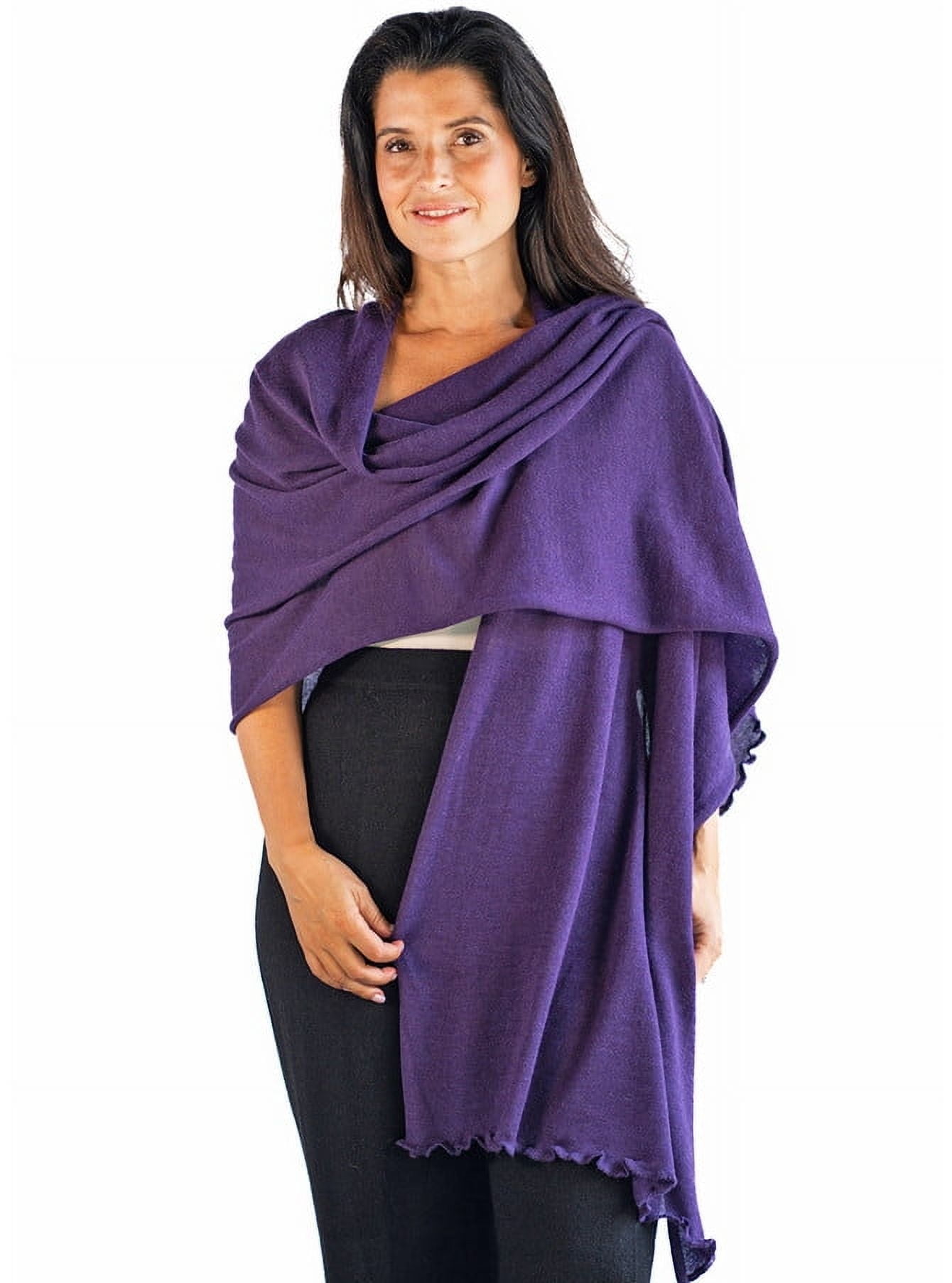 Inca Fashions - Ruffle Edge Alpaca Wrap - Walmart.com