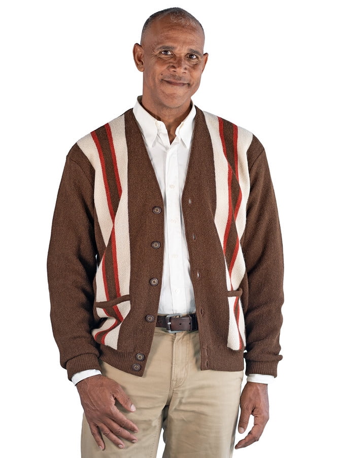 Inca Fashions - Vintage-Inspired Baby Alpaca Cardigan for Men – Soft ...
