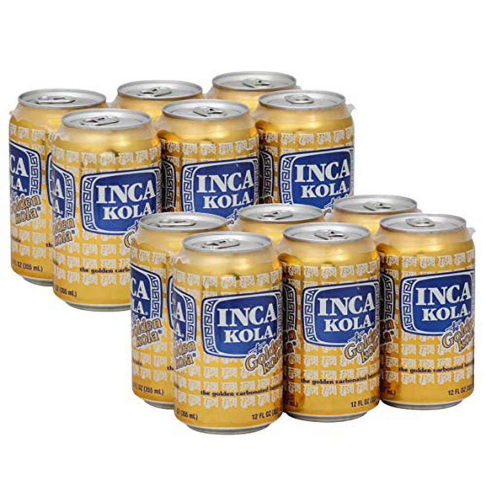 Inca Kola Golden Carbonated Beverage Soda - la kola dorada - 12 oz cans ...