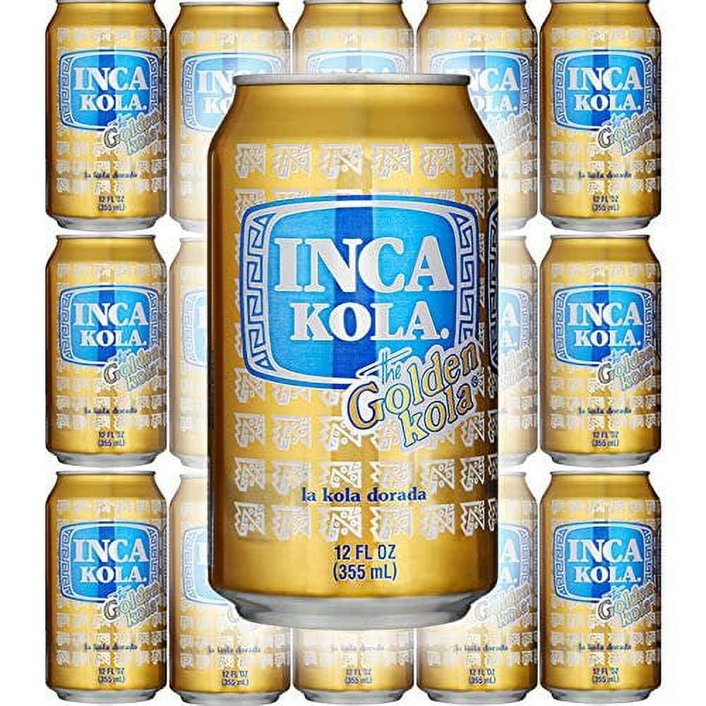 Inca Kola, The Golden Kola Soda, Carbonated Beverage Drink, 12oz Can ...
