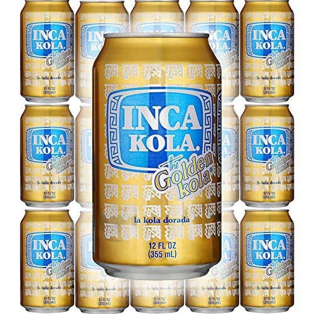 Inca Kola, The Golden Kola Soda, Carbonated Beverage Drink, 12oz Can ...