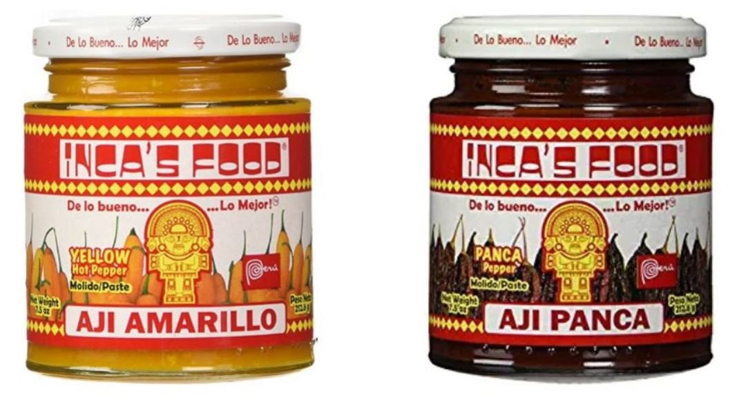 Inca's Food Mixed Sampler - Aji SMRAmarillo, Aji Panca 7.5 OZ (2 Jars ...