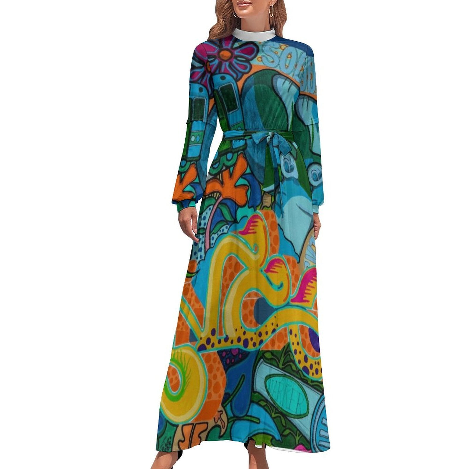 Inca wild style Long Dress clothes for woman elegant evening dresses ...