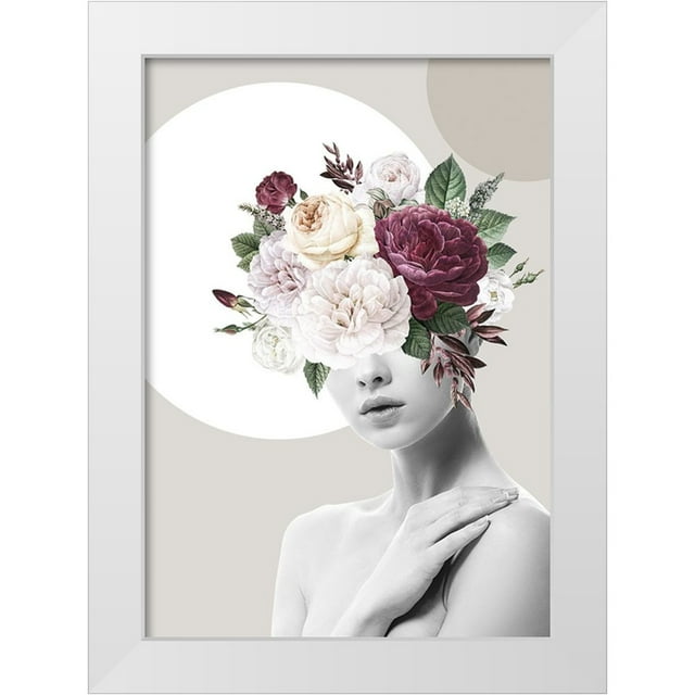 Incado 11x14 White Modern Wood Framed Museum Art Print Titled - Flower Hat II - Walmart.com