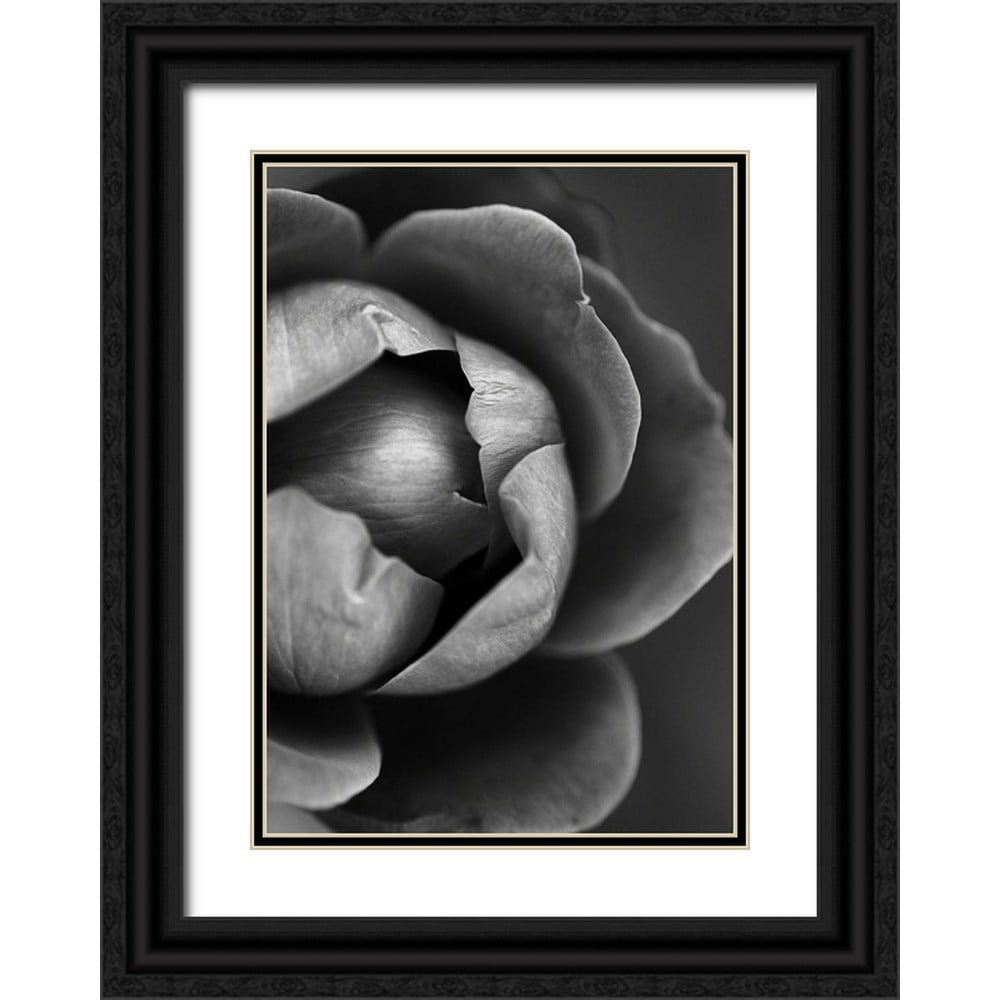 Incado 14x18 Black Ornate Wood Framed with Double Matting Museum Art ...
