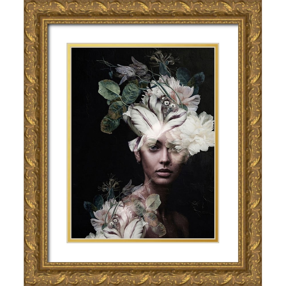 Incado 15x18 Gold Ornate Wood Framed with Double Matting Museum Art ...