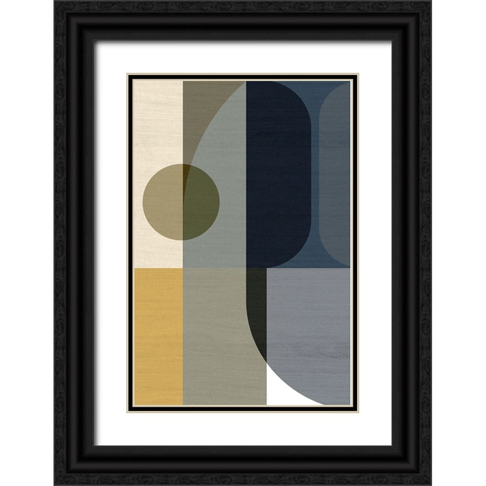 Incado 23x32 Black Ornate Wood Framed with Double Matting Museum Art ...