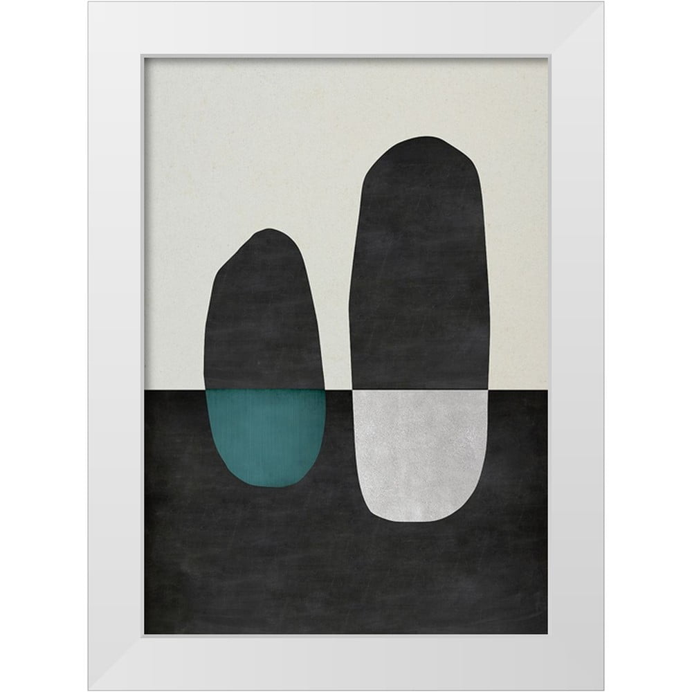 Incado 24x32 White Modern Wood Framed Museum Art Print Titled ...