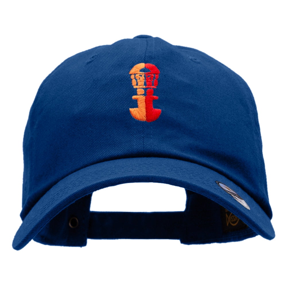 Incan Symbol Embroidered Unstructured Cotton Twill Cap - Royal OSFM ...