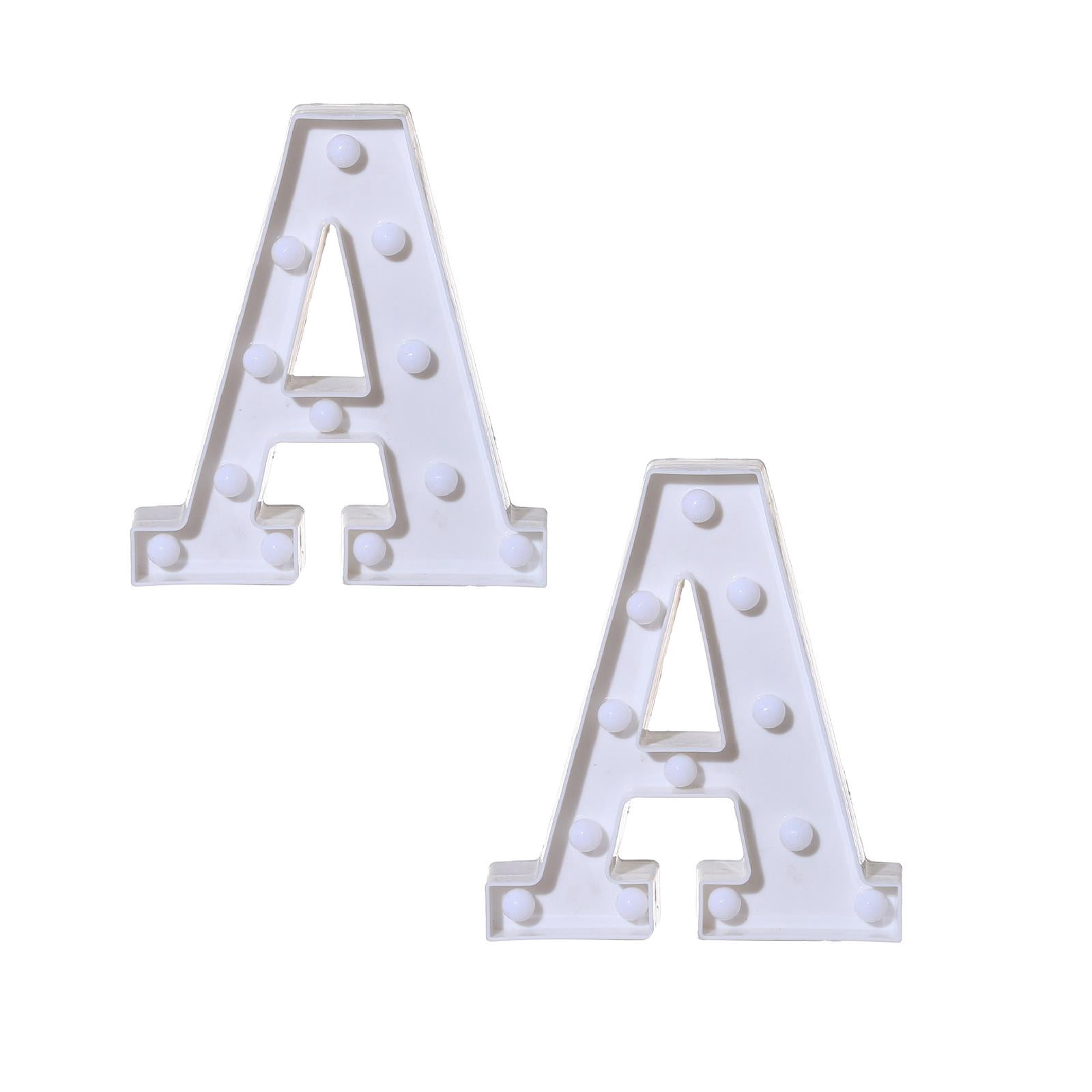 Incandescent Light Bulbs,Alphabet LED Letter Lights Light Up White ...