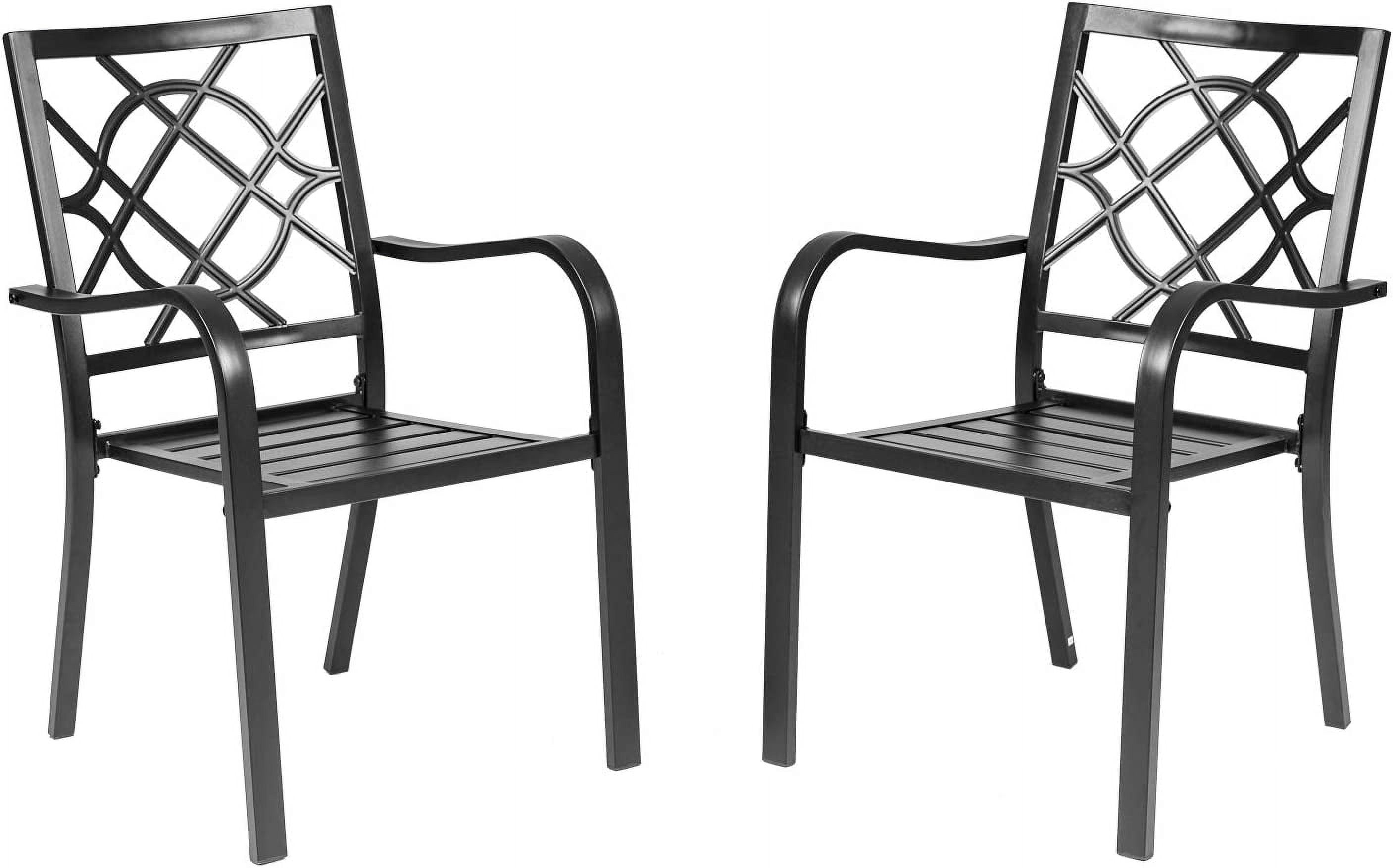 Incbruce 300lbs Patio Chairs Set of 2 Outdoor Dining Chairs, Metal ... Incbruce 300lbs Patio Chairs Set of 2 Outdoor Dining Chairs, Metal ...