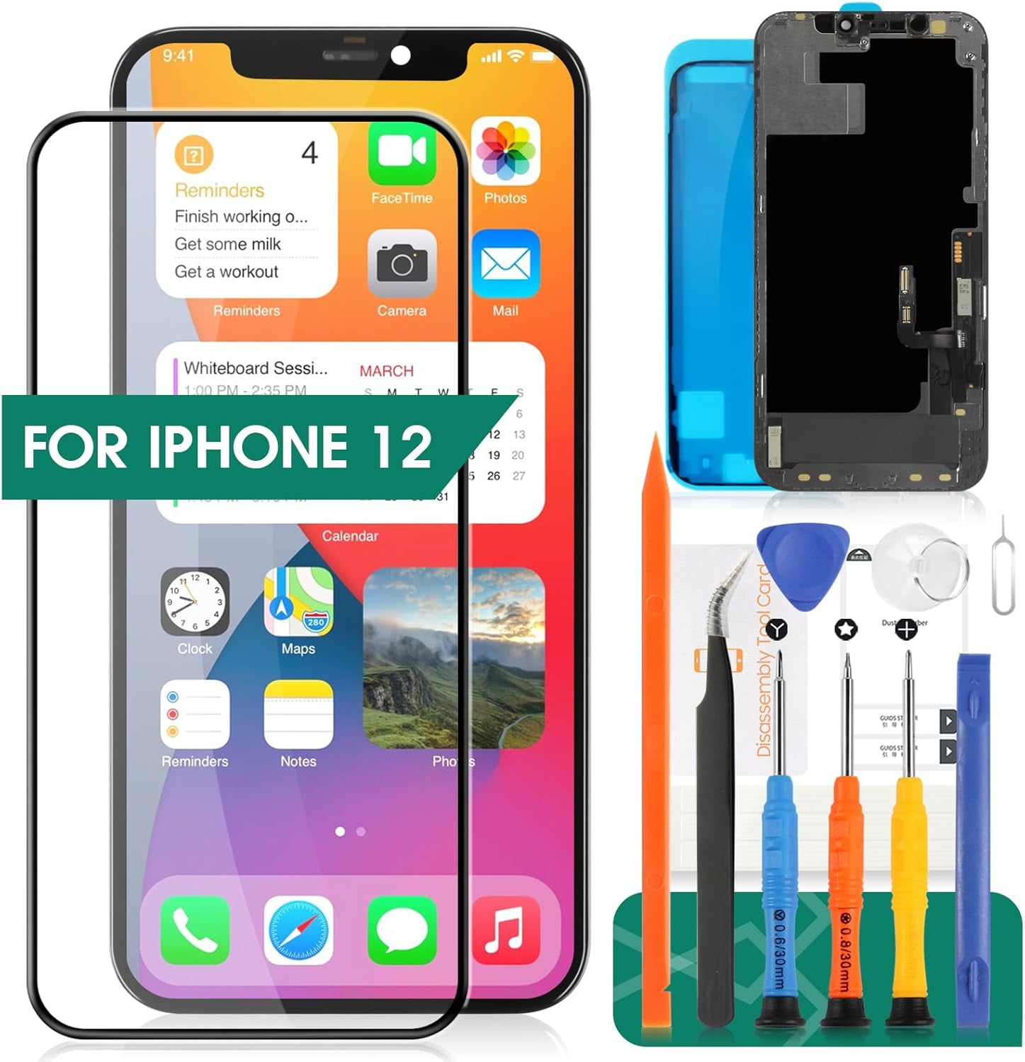 Incell for iPhone 12/12 Pro Screen Replacement A2403,A2172,A2402,A2404 ...