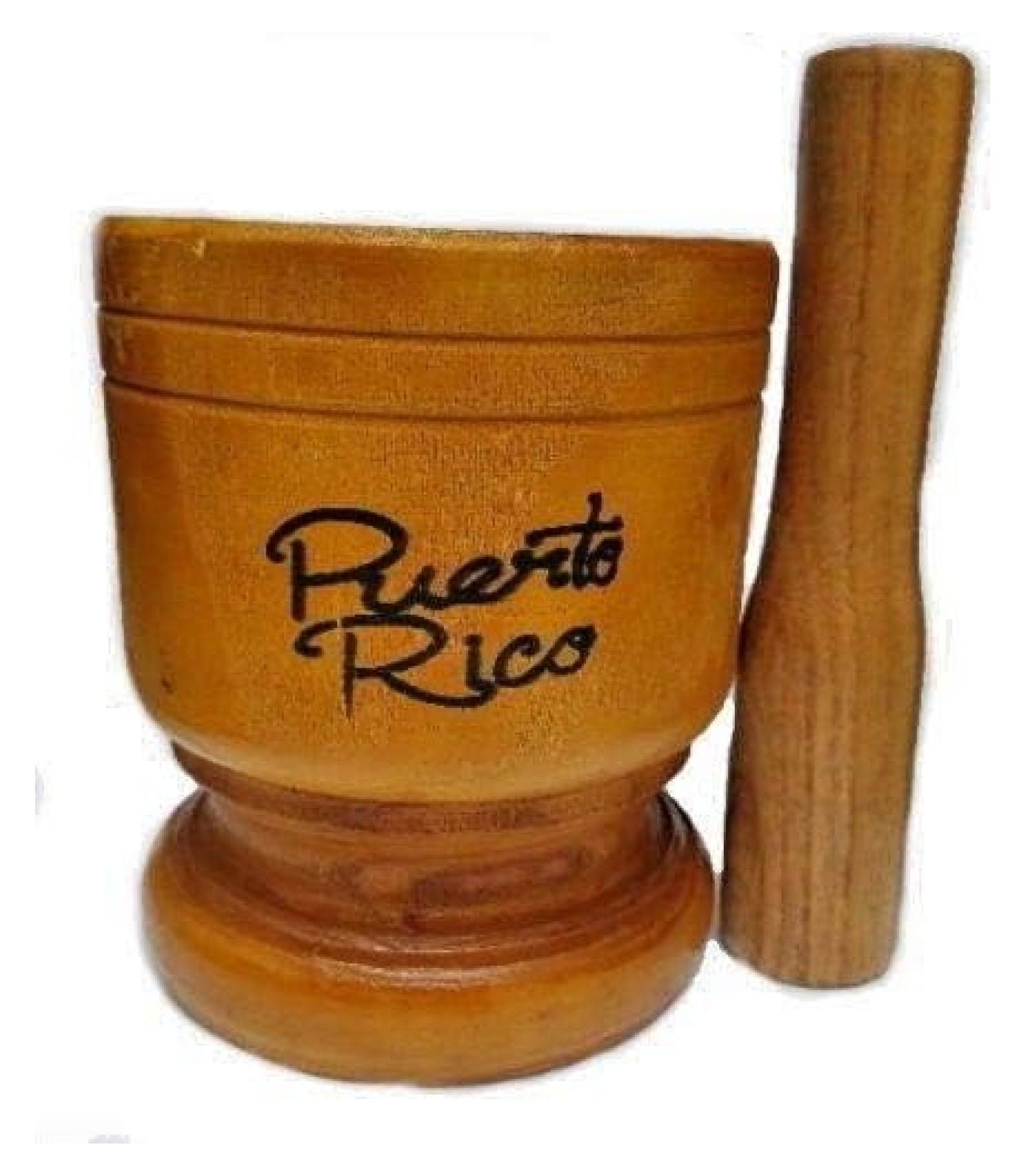 Incense 07 Puerto Tall Size Wood Mortar & Pestle Pylon Pilon Madera ...