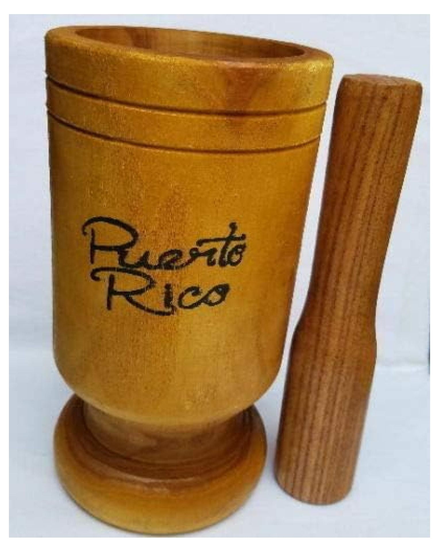 Incense 07 Puerto Tall Size Wood Mortar & Pestle Pylon Pilon Madera ...